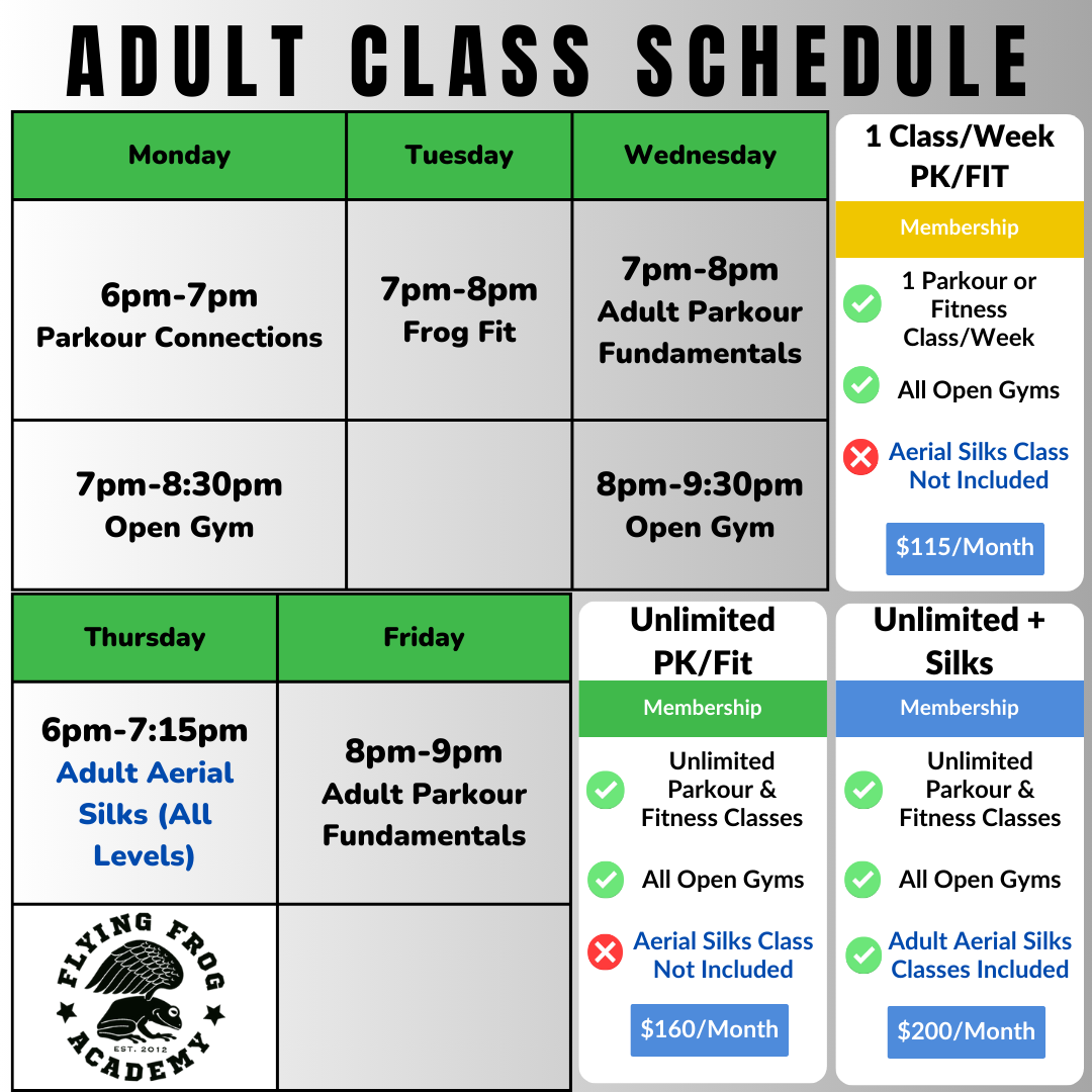 Adult Programs! - Flying Frog Academy